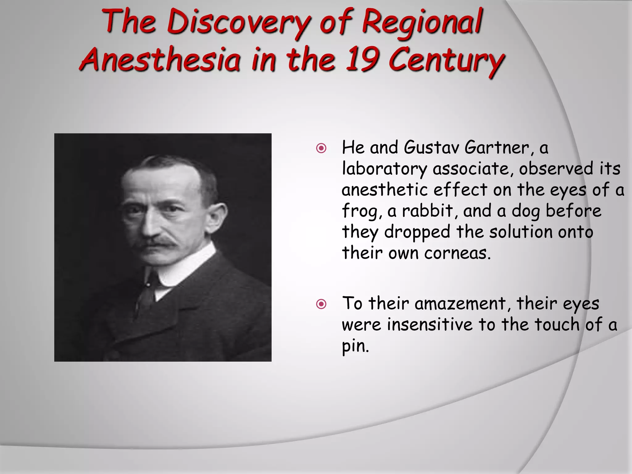 History of anaesthesia | PPTX
