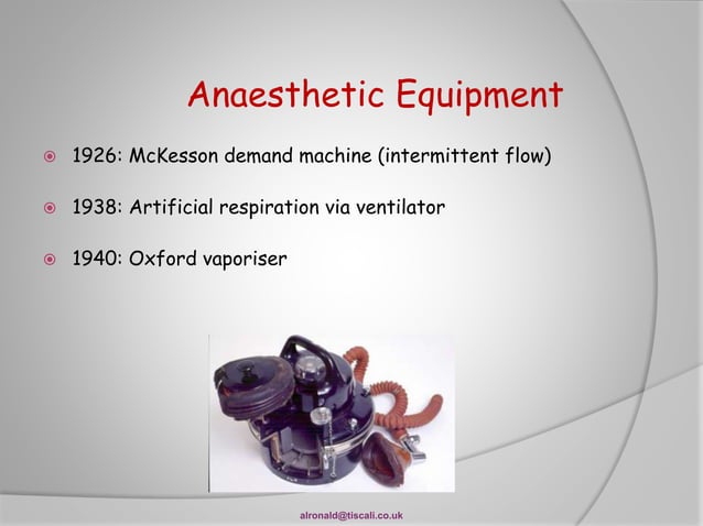 History of anaesthesia | PPTX