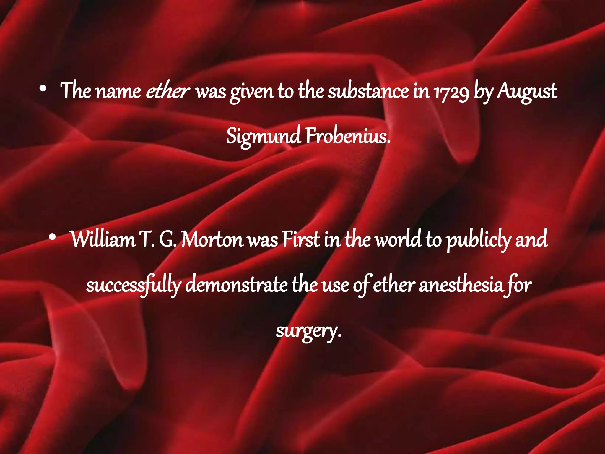 History of anaesthesia | PPTX