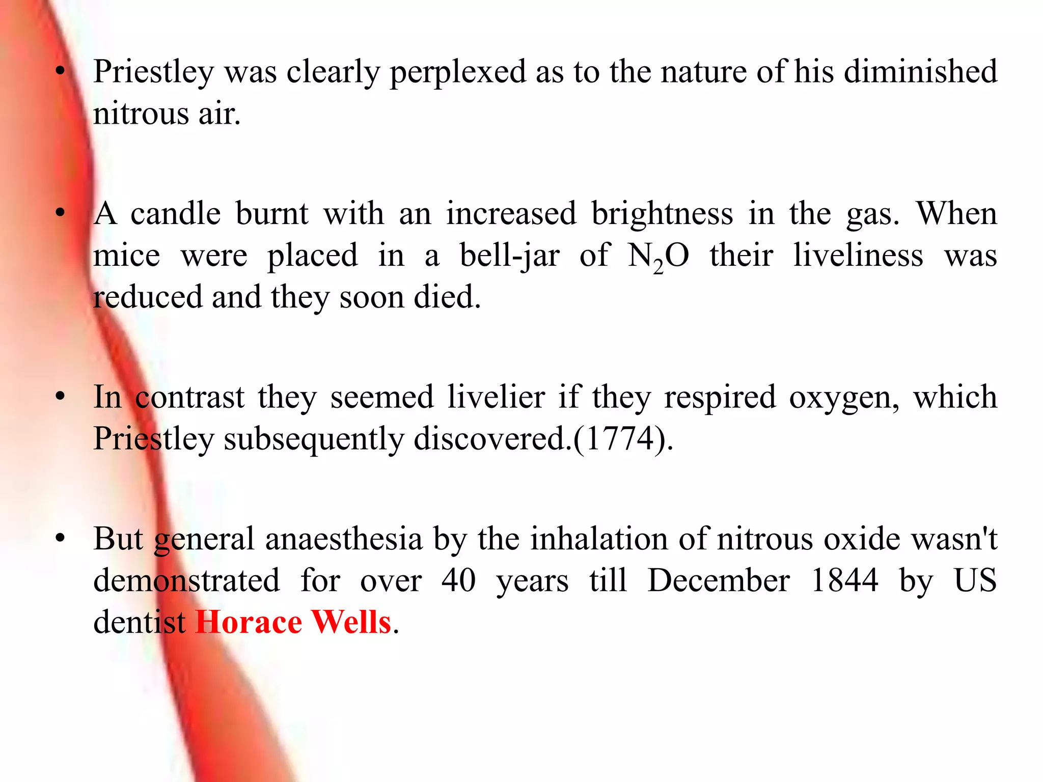 History of anaesthesia | PPTX