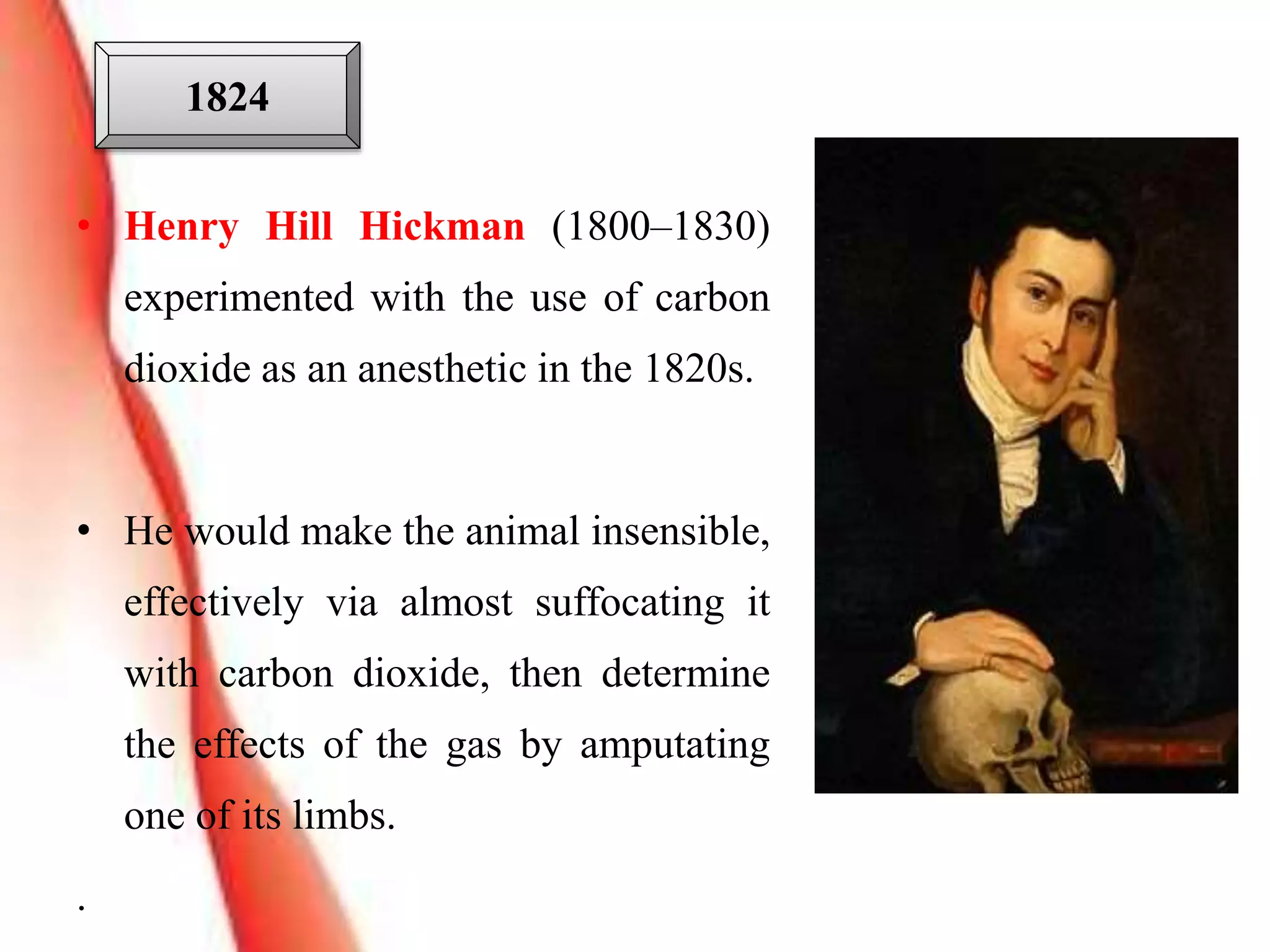 History of anaesthesia | PPTX