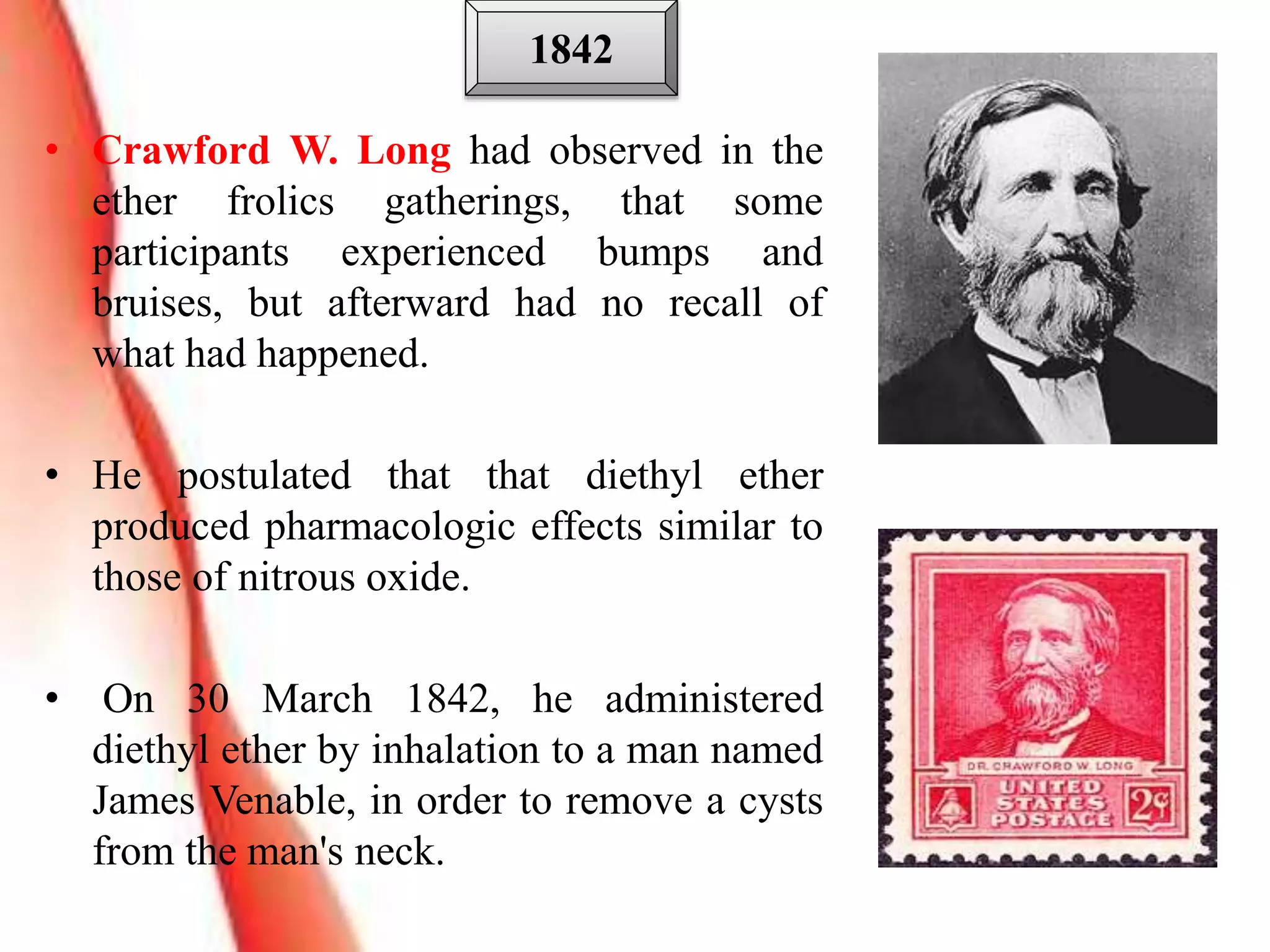 History of anaesthesia | PPTX