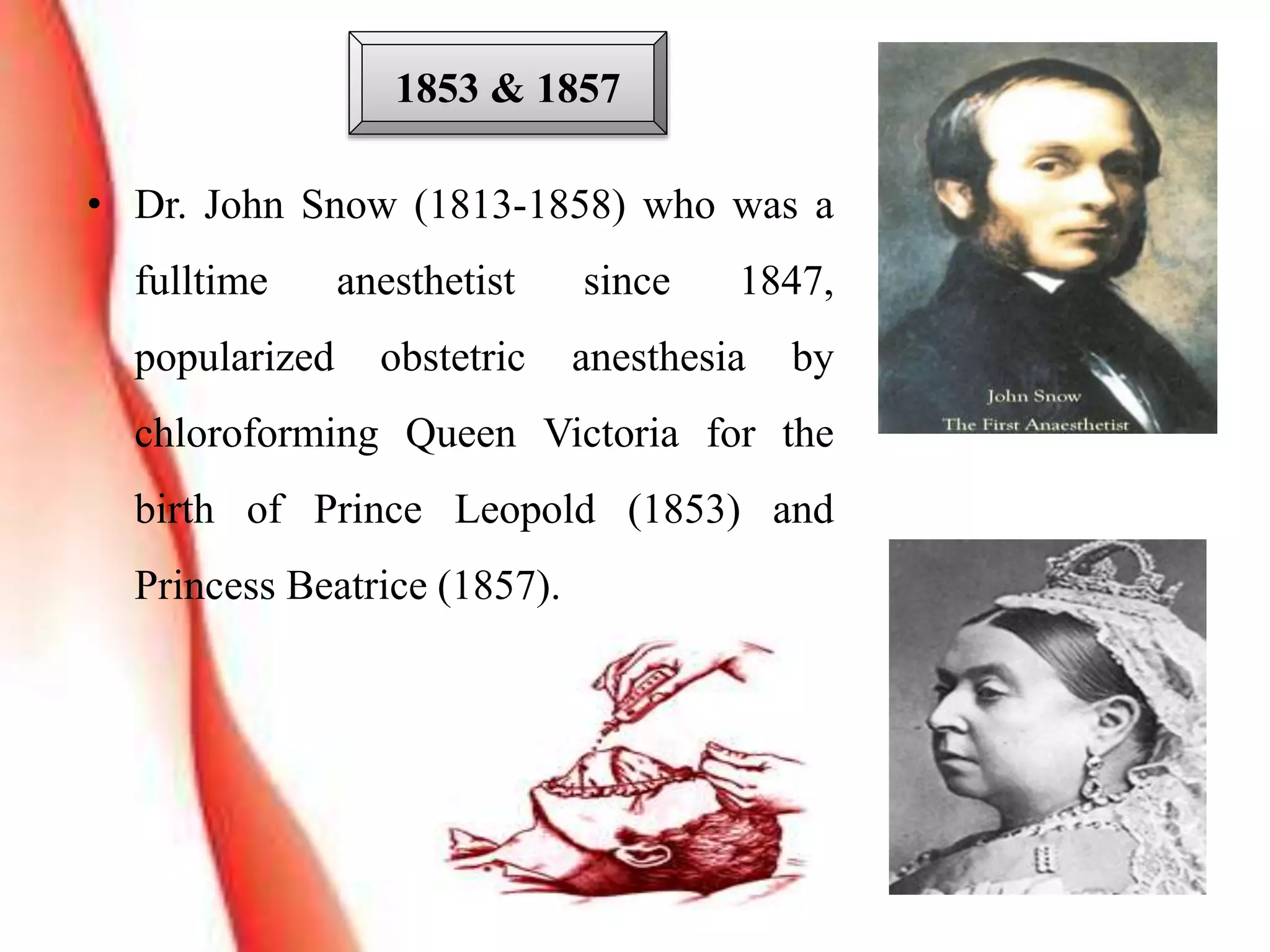 History of anaesthesia | PPTX