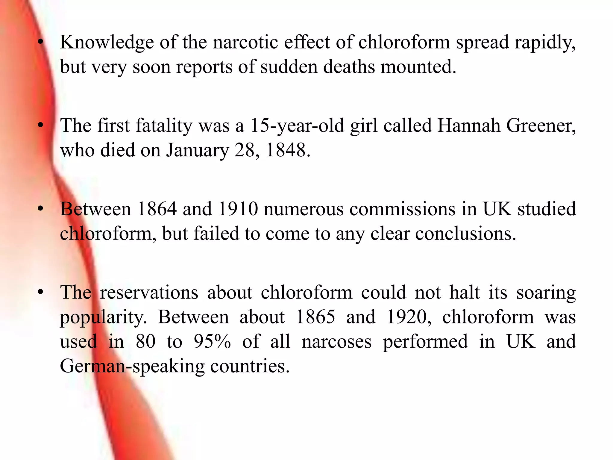 History of anaesthesia | PPTX