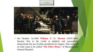 HISTORY OF ANAESTHESIAANATOMY OF AIRWAY BASICS OF GENERAL ANESTHESIA .pptx