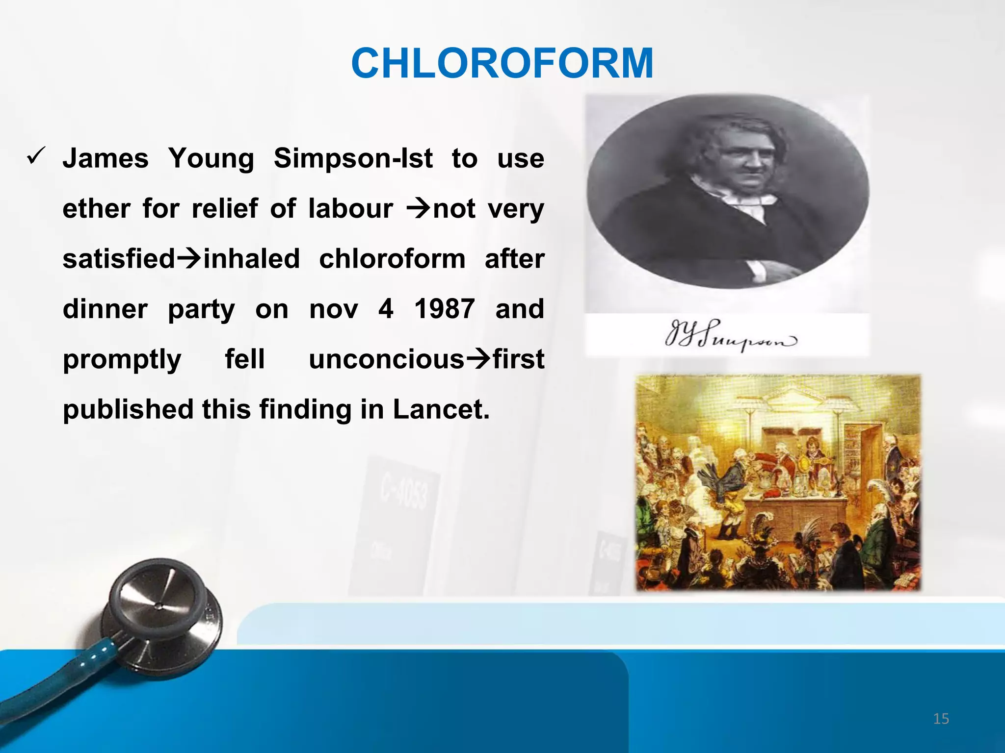 History of anaesthesia by Dr.V.Sravani | PDF