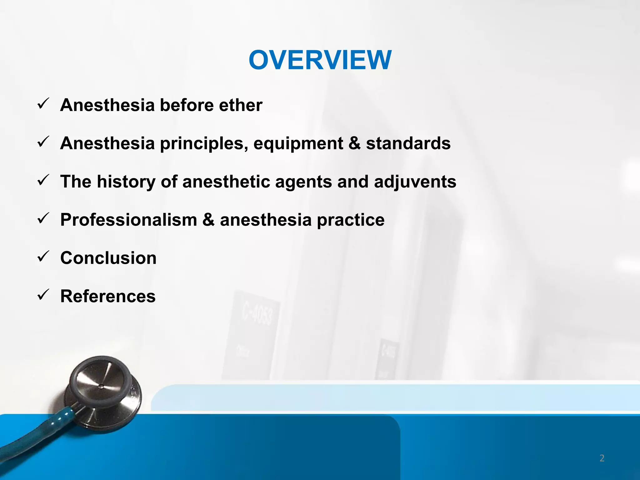 History of anaesthesia by Dr.V.Sravani | PDF