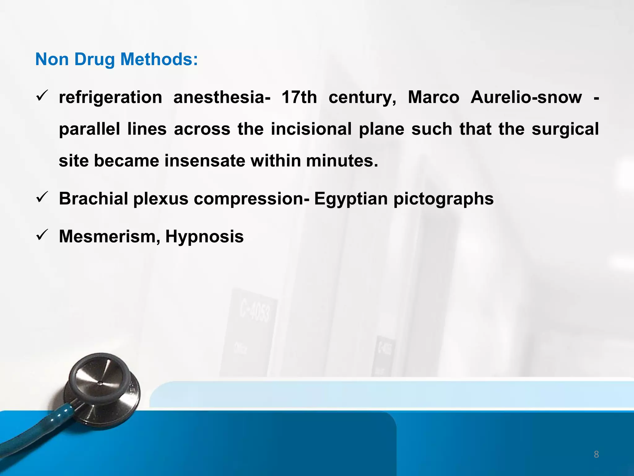 History of anaesthesia by Dr.V.Sravani | PDF