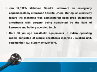History of anaesthesia by Dr.V.Sravani | PDF