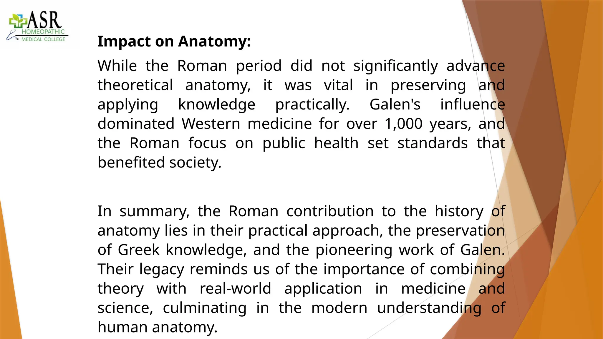 History of Anatomy during the Roman Period | PPTX