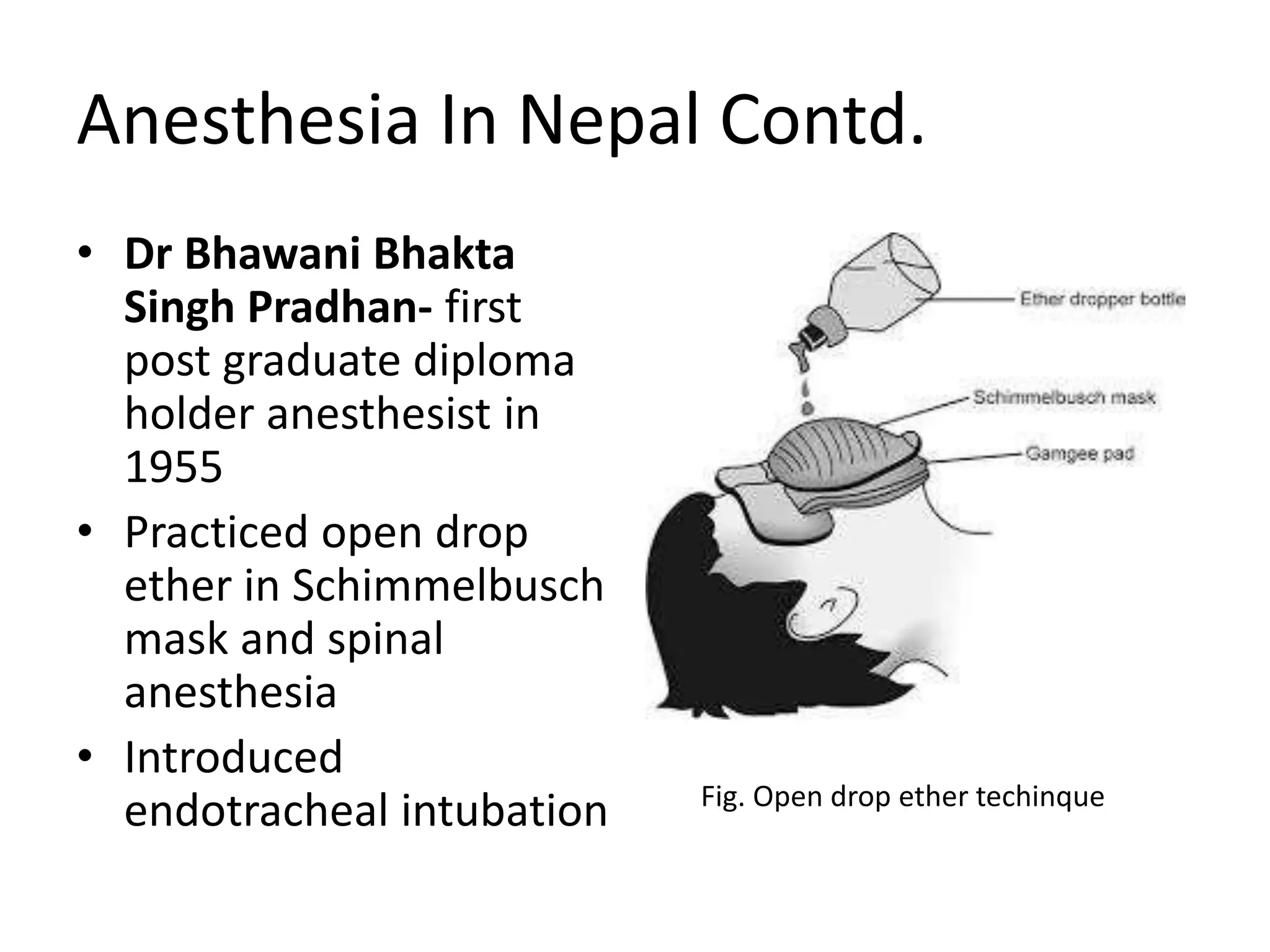 HISTORY OF ANESTHESIA.pptx | Illegal Drugs, Tobacco, eCigarettes ...