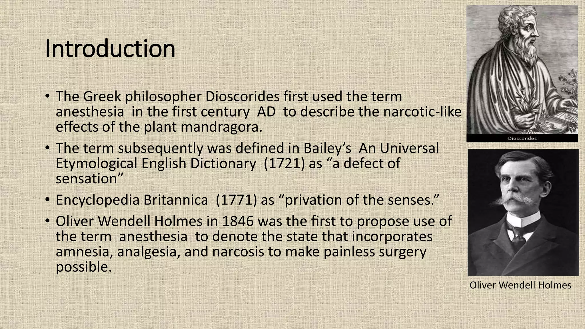 History of Anesthesiology | PPTX