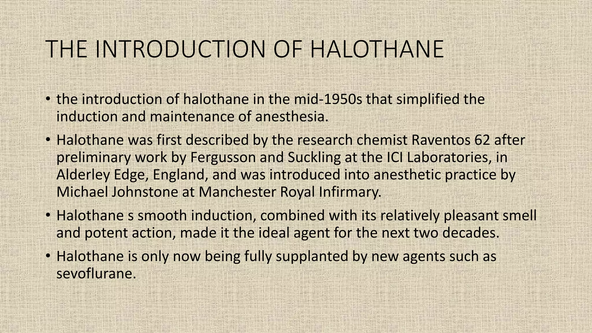 History of Anesthesiology | PPTX
