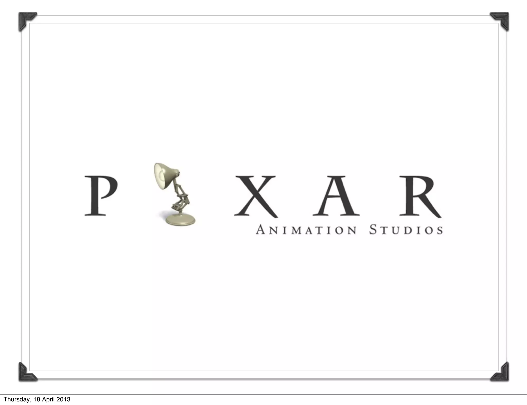History Of Pixar | PDF | Computer Animation | Computer Software and Applications