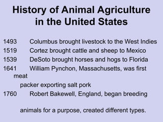 History and Process of Animal Science Industry.ppt