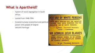 Historyofapartheidinsouthafrica 140311044105-phpapp02 | PDF