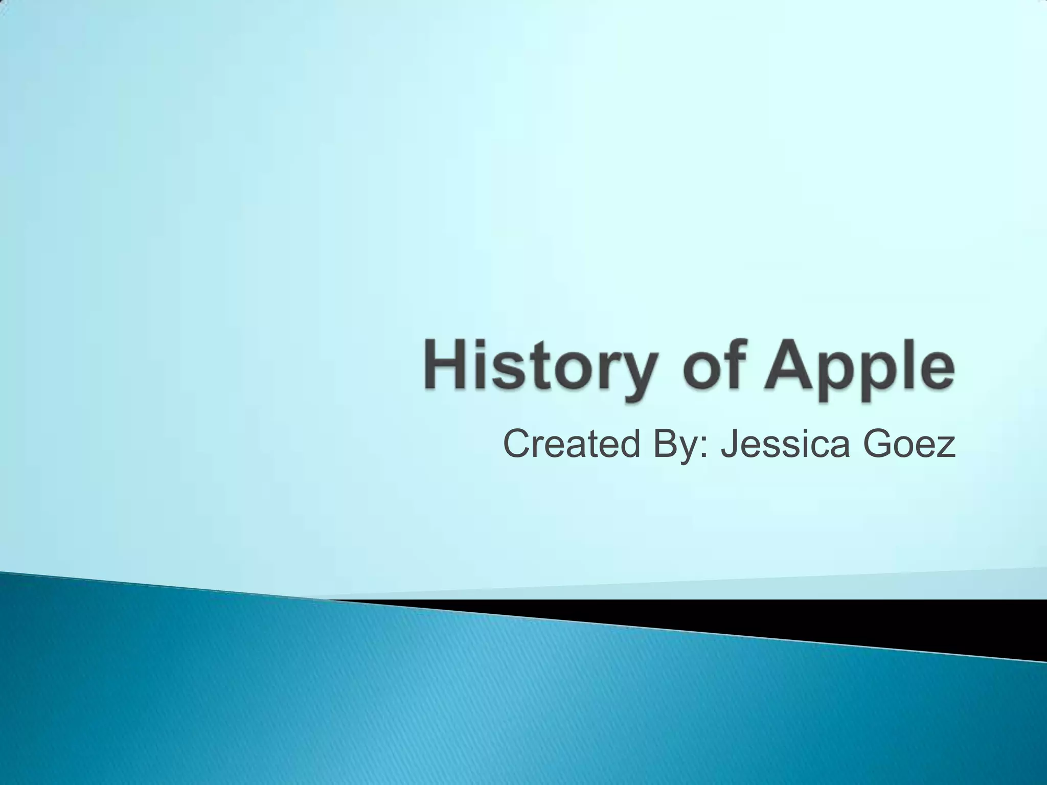 History of apple | PPTX