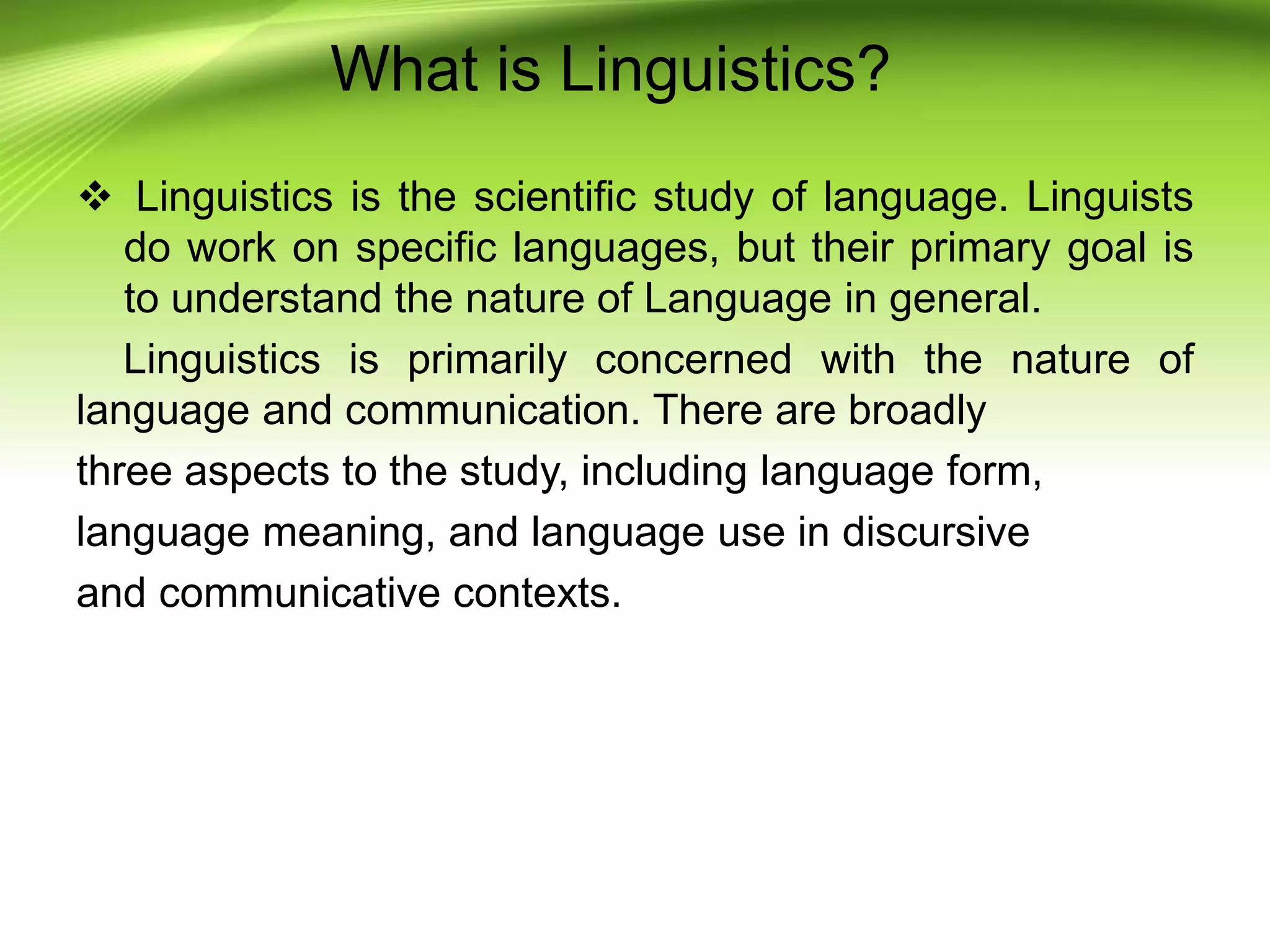 History of applied linguistic | PPTX
