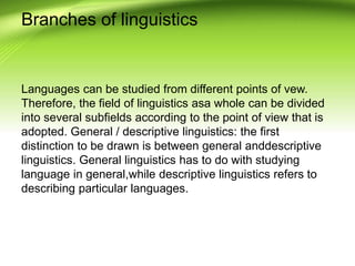 History of applied linguistic | PPTX | Science