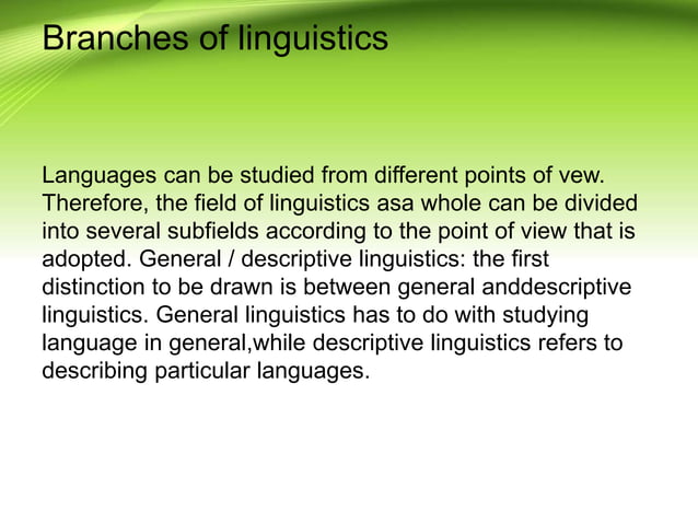 History of applied linguistic | PPTX | Science