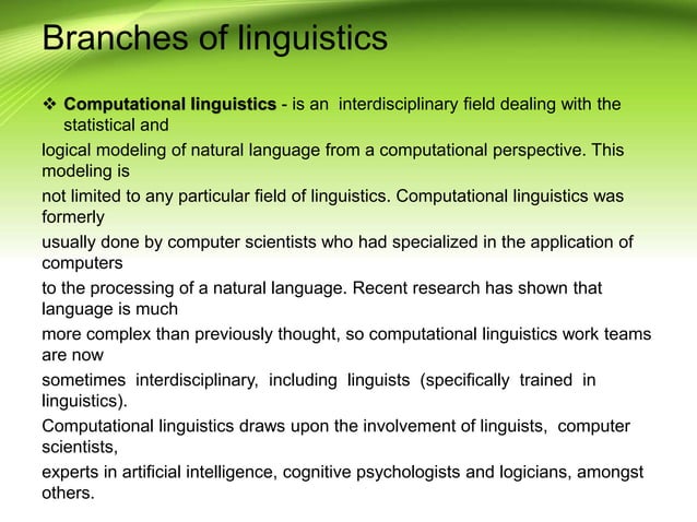 History of applied linguistic | PPTX | Science