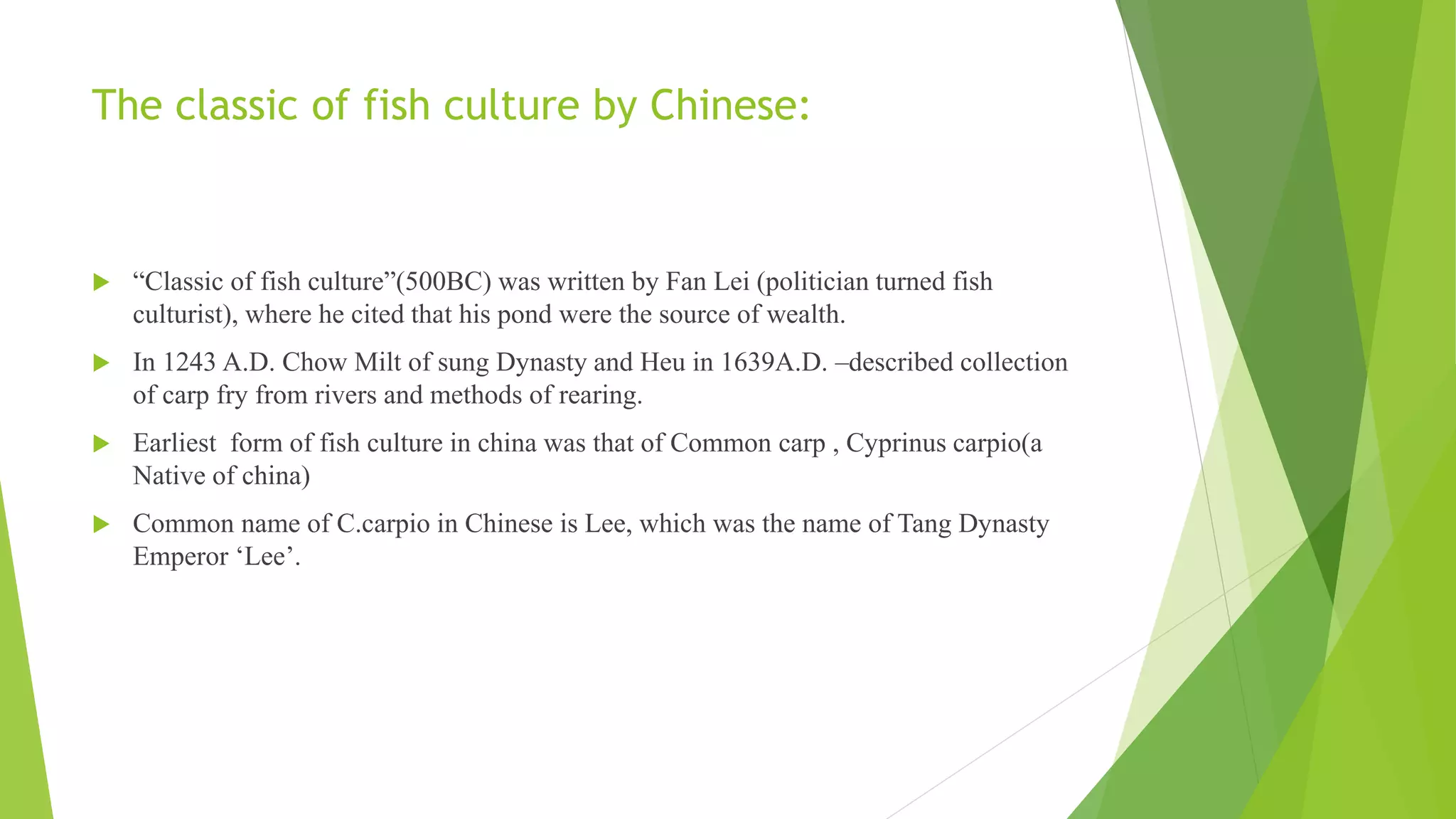 History of aquaculture | PPTX