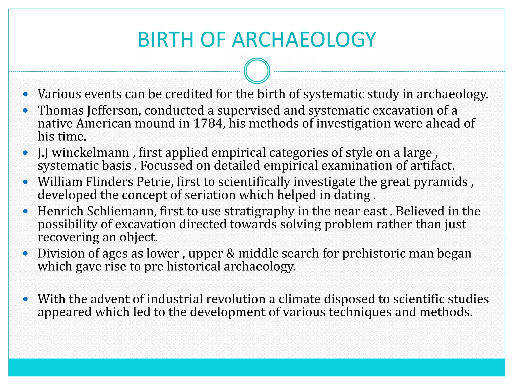 History of archaeology in global context | PPTX