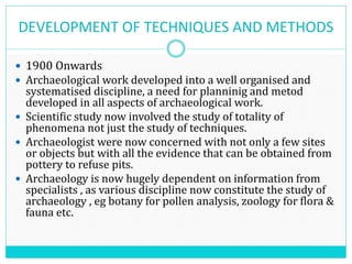 History of archaeology in global context | PPTX | Geology | Science