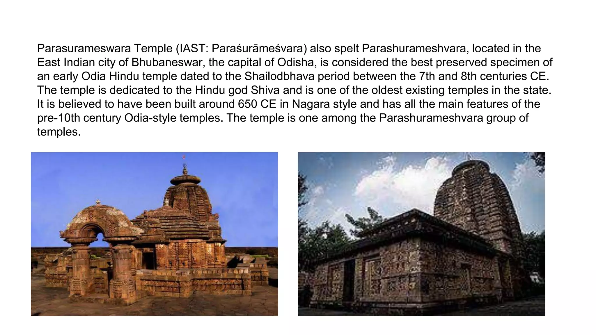 History of Architecture- Indo-Aryan Temples of Orissa | PPTX