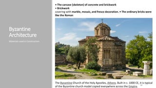 History of Church Architecture: Byzantine, Romanesque, Gothic | PDF