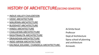 History of architecture (second semester) | PPTX