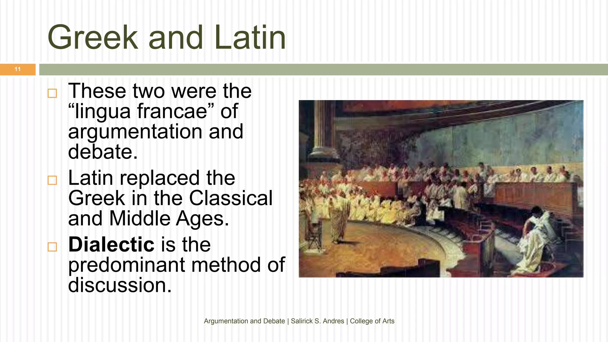 History of argumentation and debate | PPTX