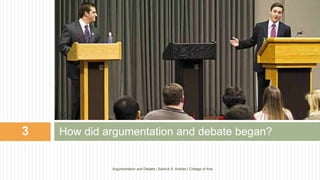 History of argumentation and debate | PPTX