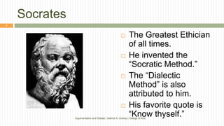 History of argumentation and debate | PPTX