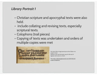 History of Asian Christian Libraries | PPT