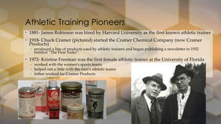 History of Athletic Training | PPTX