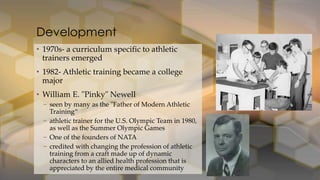 History of Athletic Training | PPTX