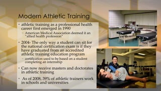 History of Athletic Training | PPTX