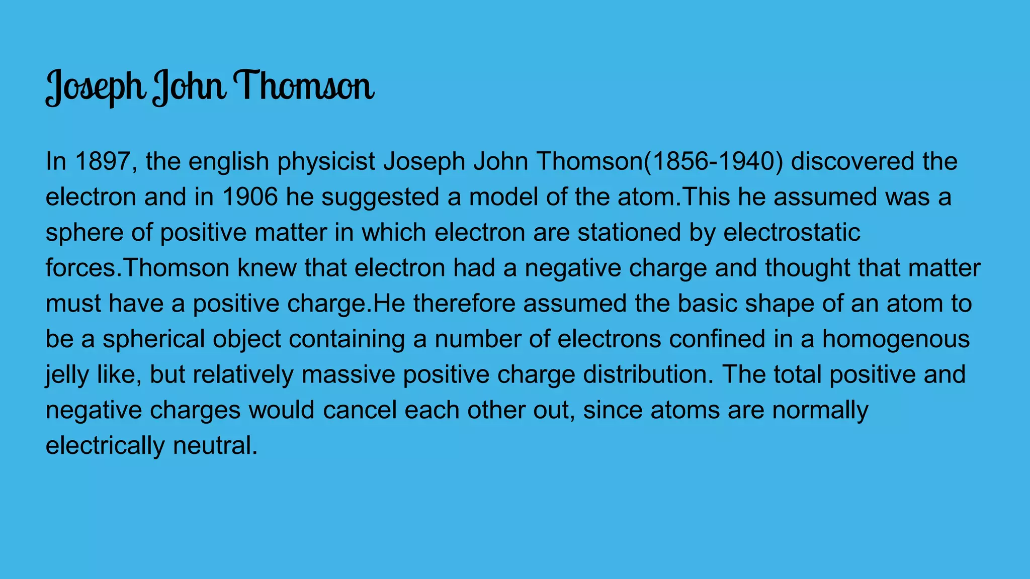 History of atoms | PPTX