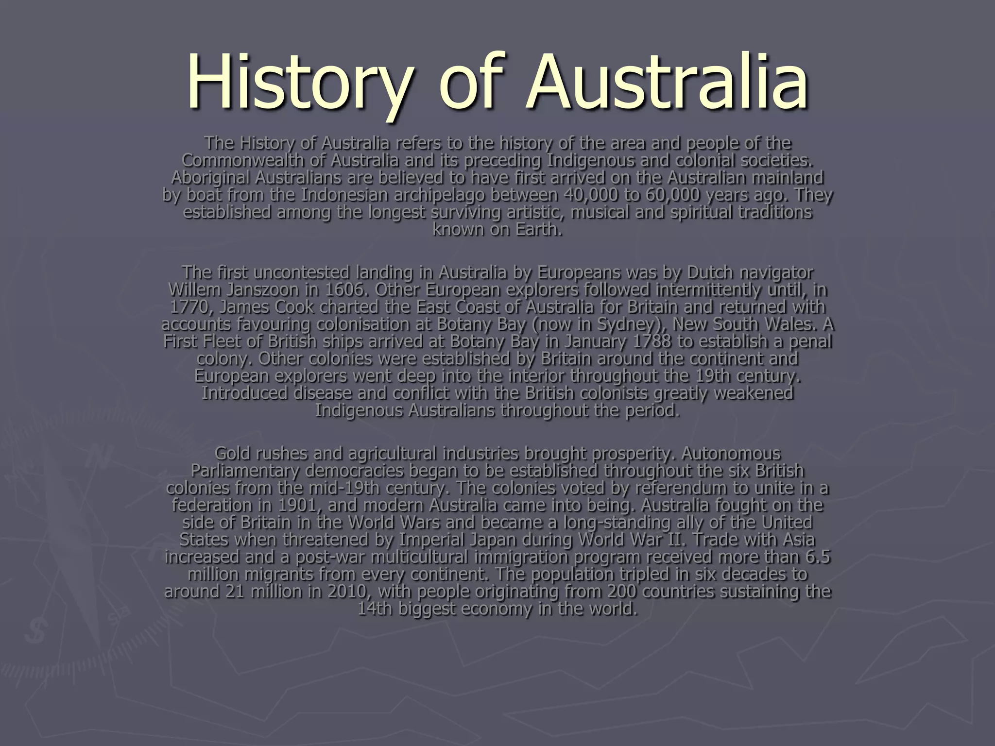 History of australia | PPT