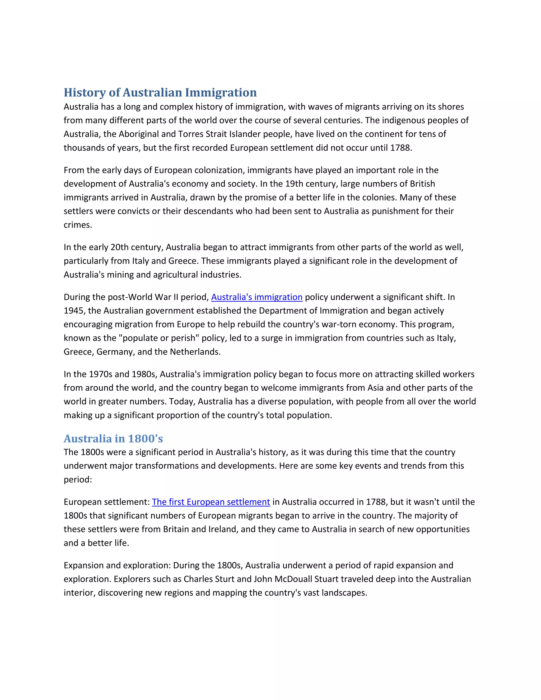 History of Australian Immigration.docx