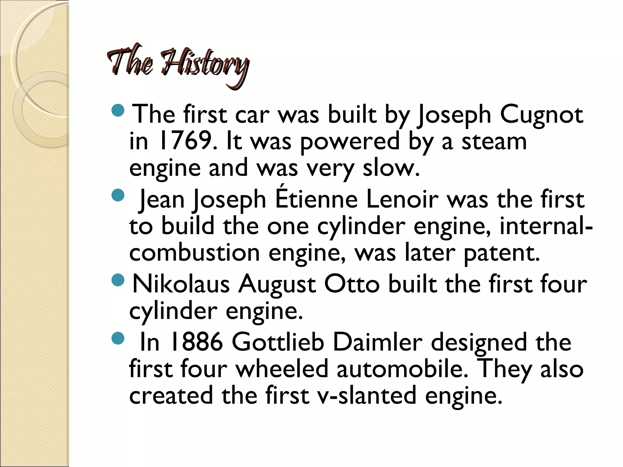 History of automobile | PPT