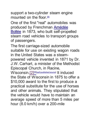 History of automobile | DOCX