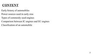 History of automobile development and its progress through the time | PPTX