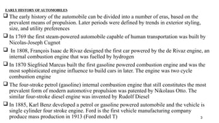 History of automobile development and its progress through the time | PPT