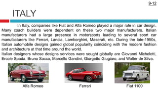 History of automotive design | PPTX