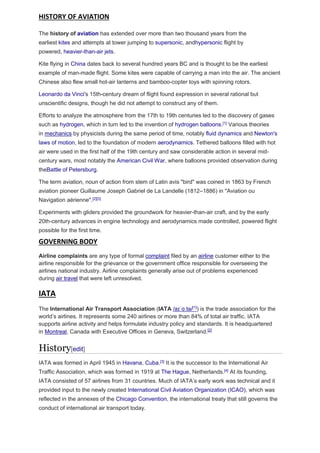 History of aviation | PDF