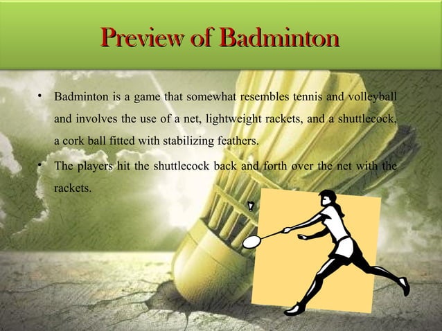 History of badminton | PPT
