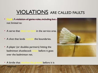 The History of Badminton and Skills .ppt