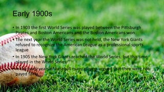 History of baseball | PPTX